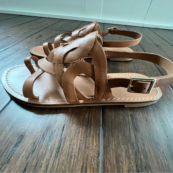 Minelli | Shoes | Minelli Paris Nounna Leather Brown Sandals | Poshmark